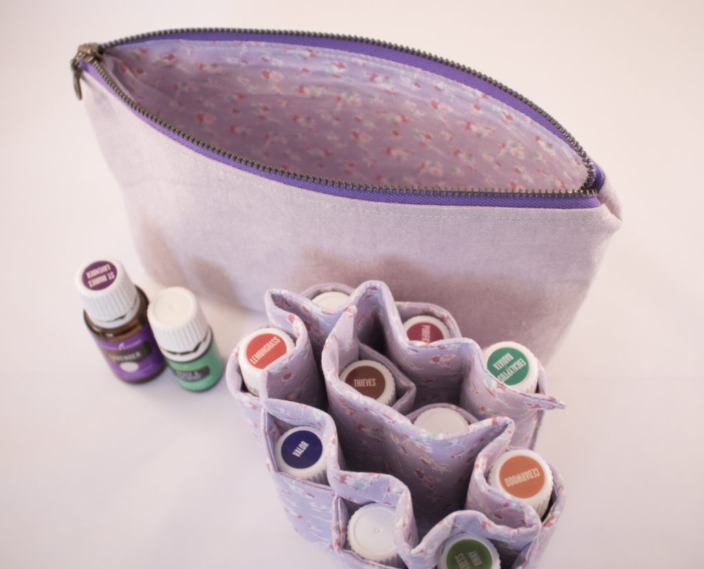simple Essential Oil Pouch {Purple} - Essentially Handmade