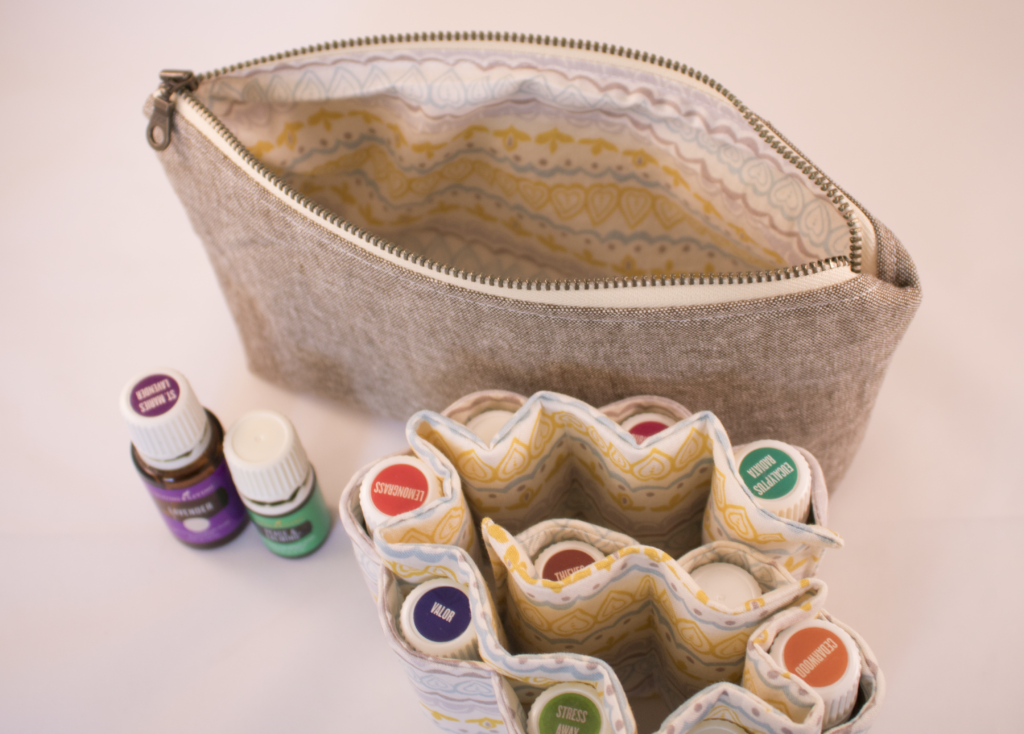 simple Essential Oil Pouch {Olive} - Essentially Handmade