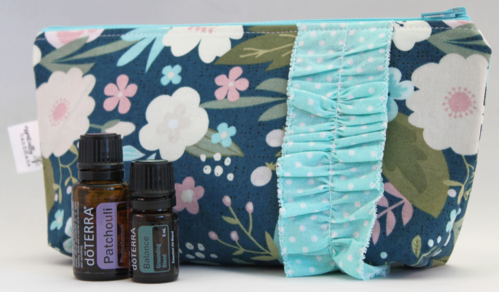 Essential Oil Pouch {Pale Garden} - Essentially Handmade